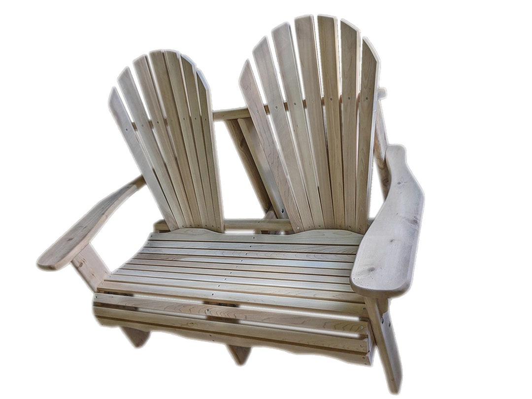 High Cedar Double Love Chair Kit - Etsy