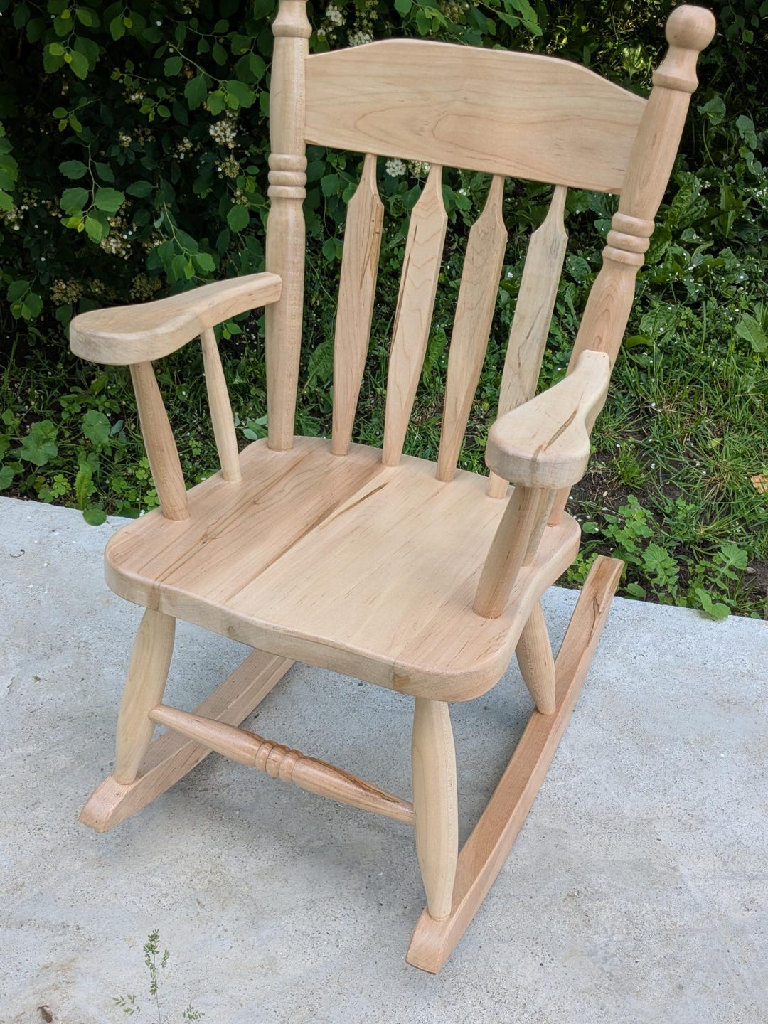 Handcrafted Maple Kids Baby Rocking Chair Kit Without Stain Finish - Etsy