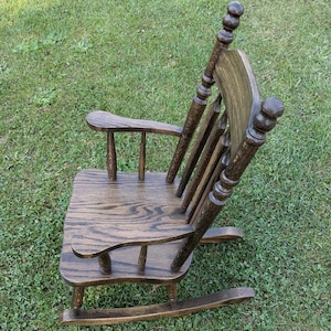 Handcrafted Ash Oak Kids Rocking Chair Kit With Custom Stain Finish - Etsy