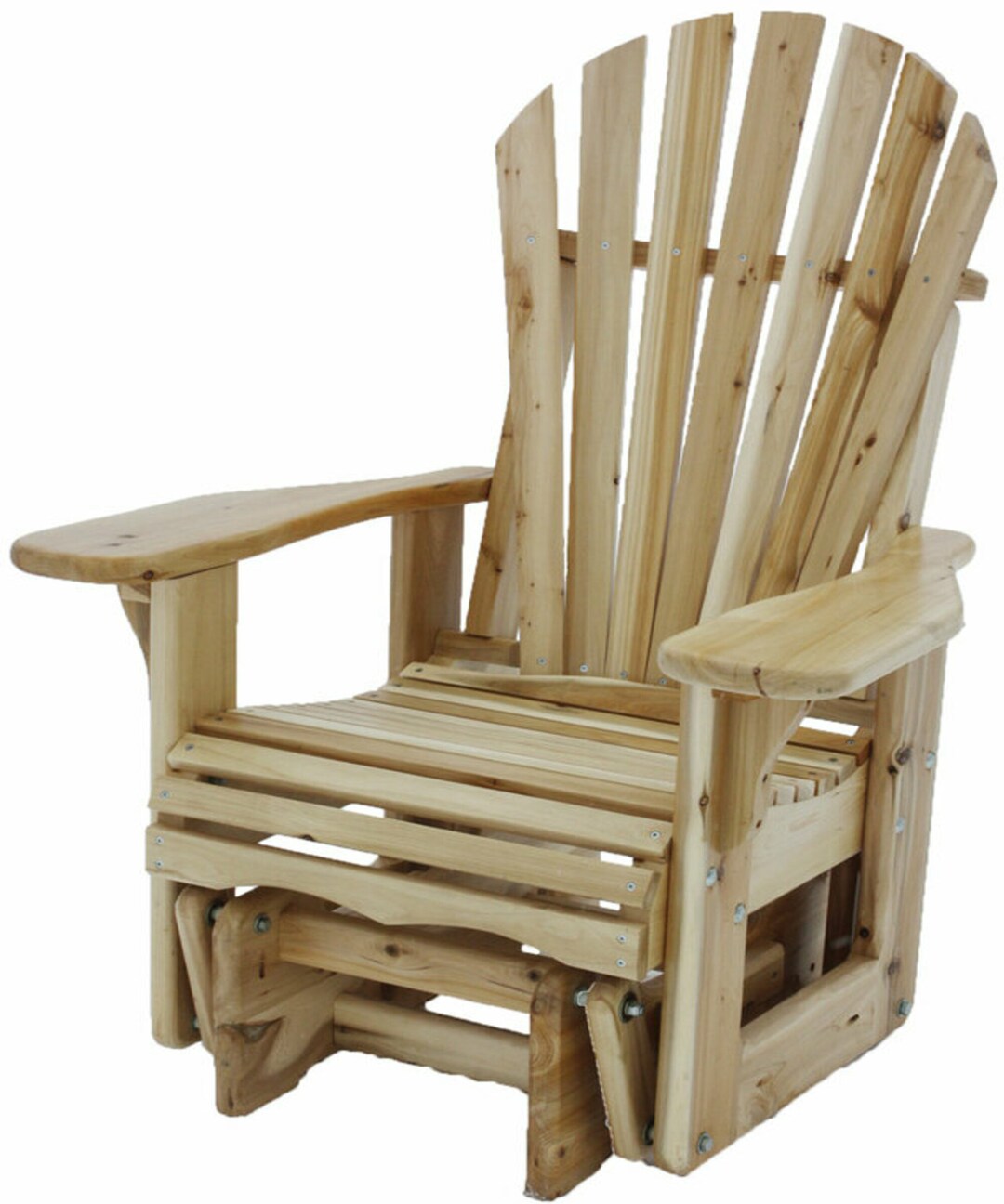 Handmade Cedar Fan Back Glider Kit Without Stain Finish - Etsy
