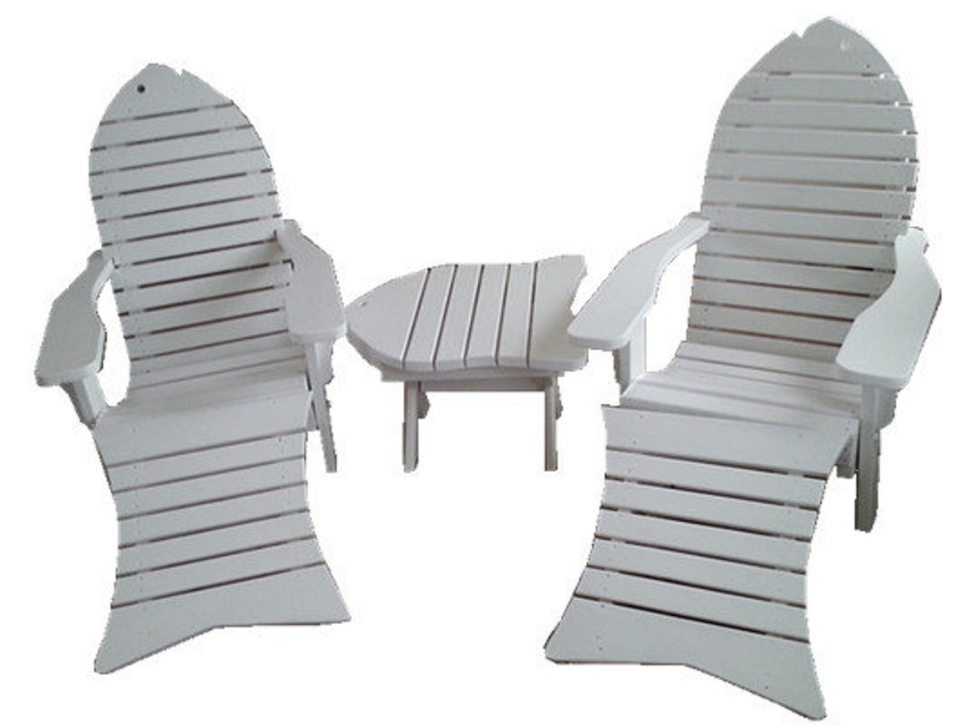 Handcrafted Fish Fish Adirondack Cottage Deck Chair Kit - Etsy