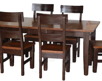 Vintage Tell City Maple 7 Piece Dining Set With Table and Windsor ...