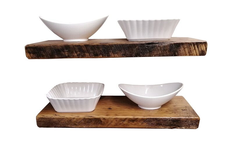 Reclaimed Barn Board Floating Shelves | Etsy