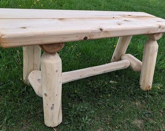 Amish Handcrafted Cedar Log Adirondack Chair Kit for Your DIY Project ...