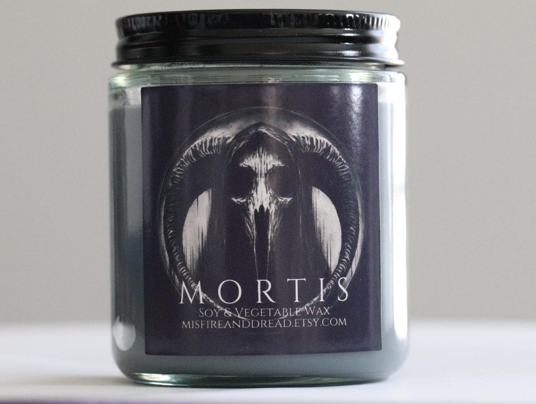 Mortis / Horror Candle / Homemade / Halloween / Horror Fan/ Soy Wax ...