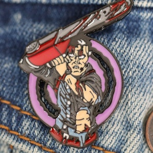 Evil Dead Ash With Chainsaw Pin - Etsy