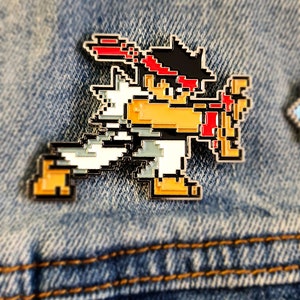 Street Fighter Pixelated Pin Badge - Etsy