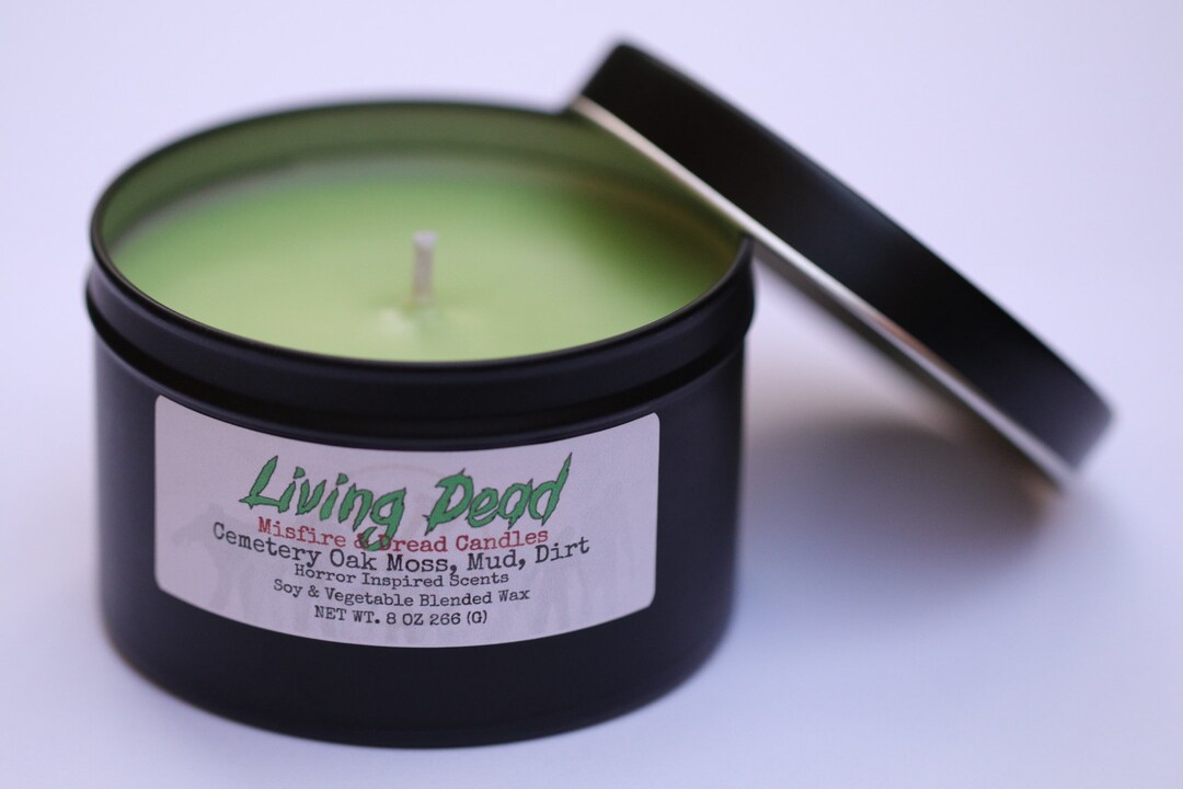 Living Dead / Horror Movie Candle / Zombies / Homemade / Halloween Moss ...