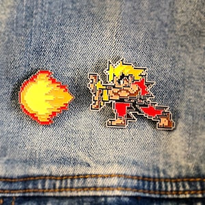 Street Fighter Pixelated Pin Badge - Etsy