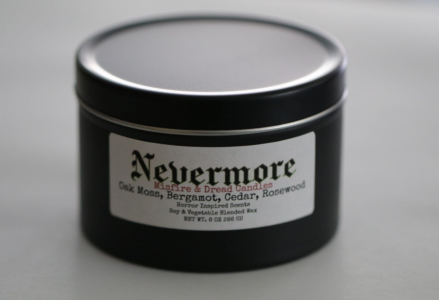 Nevermore: Halloween Horror Fan Soy Wax Scented Candle Phthalate Free ...