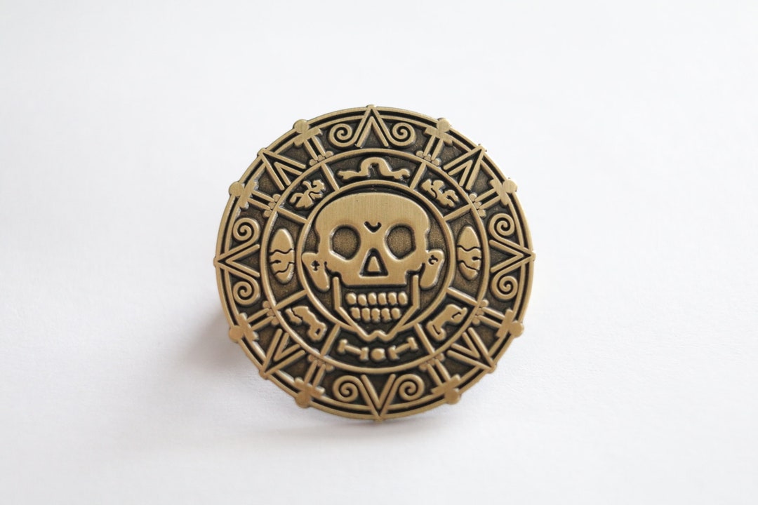 Cursed Aztec Coin Pin - Etsy