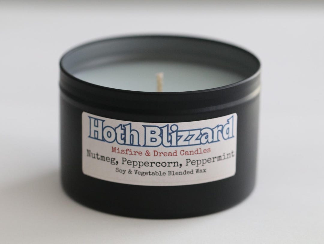 Hoth Blizzard Candle: Star Wars Inspired, Peppermint Scented 8oz Soy ...