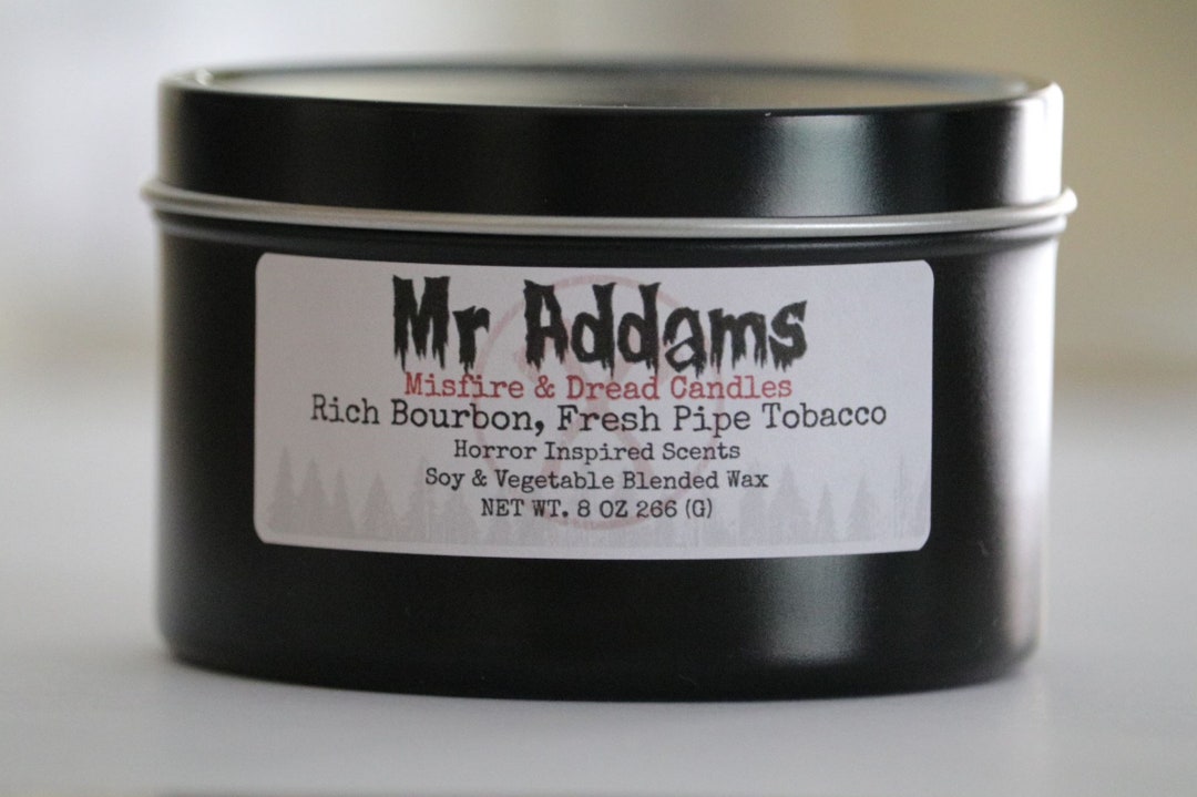 Mr Addams / Horror Movie Candle / Homemade / Halloween / Wednesday ...