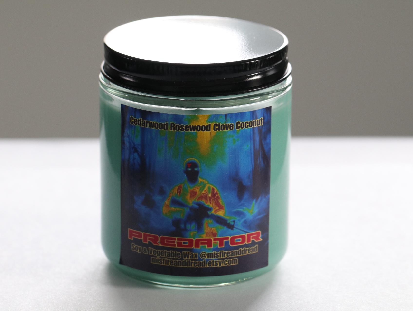 Predator / Sci - Fi / Horror Movie Candle / Arnie / Homemade ...