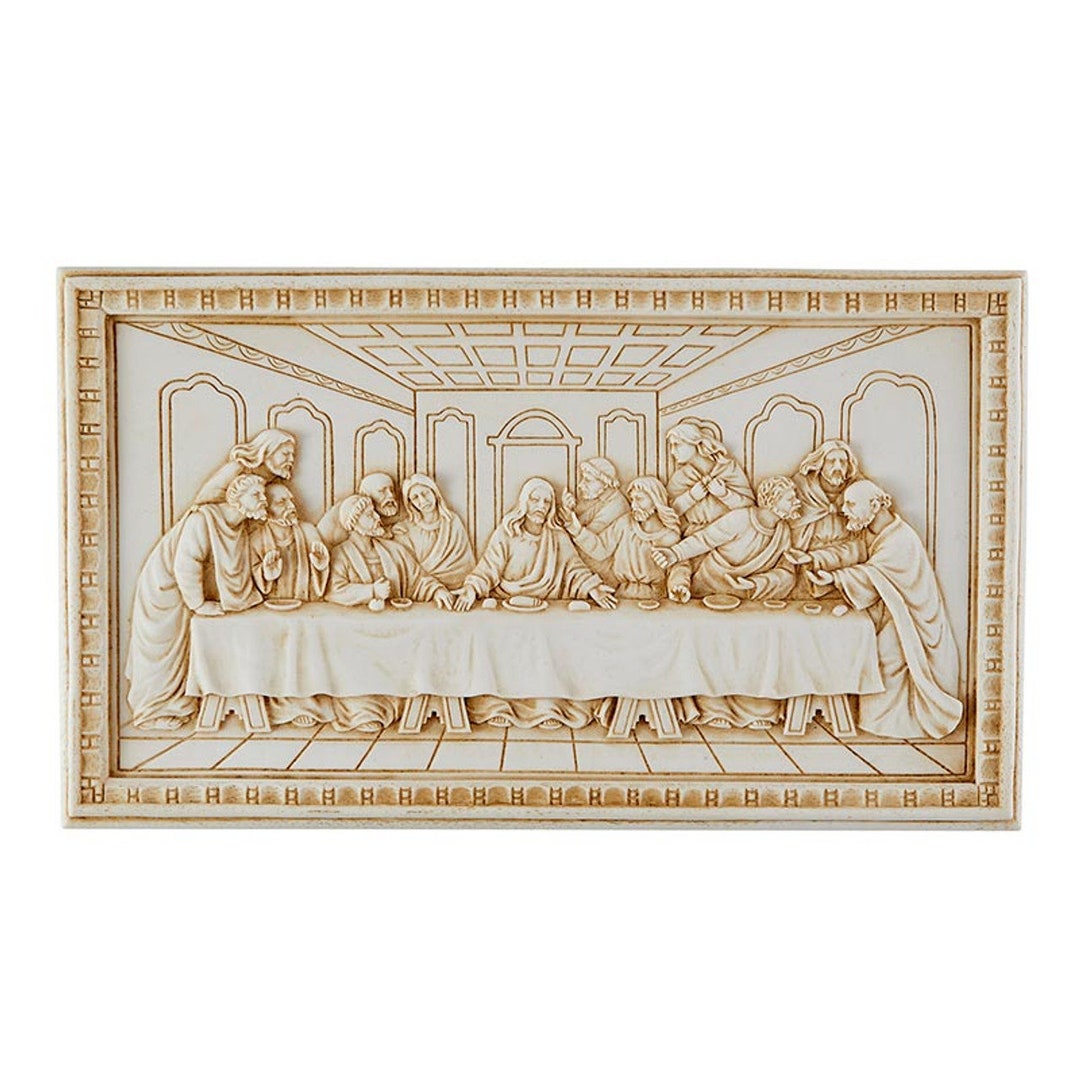 Last Supper Stone Finish Wall Plaque - Etsy