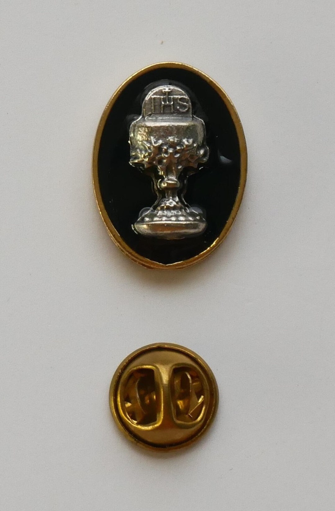 First Communion Black Chalice Lapel Pin - Etsy