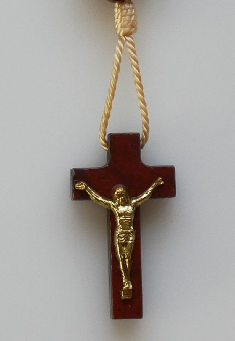 All Wood Sacred Heart of Jesus Finger Rosary - Etsy