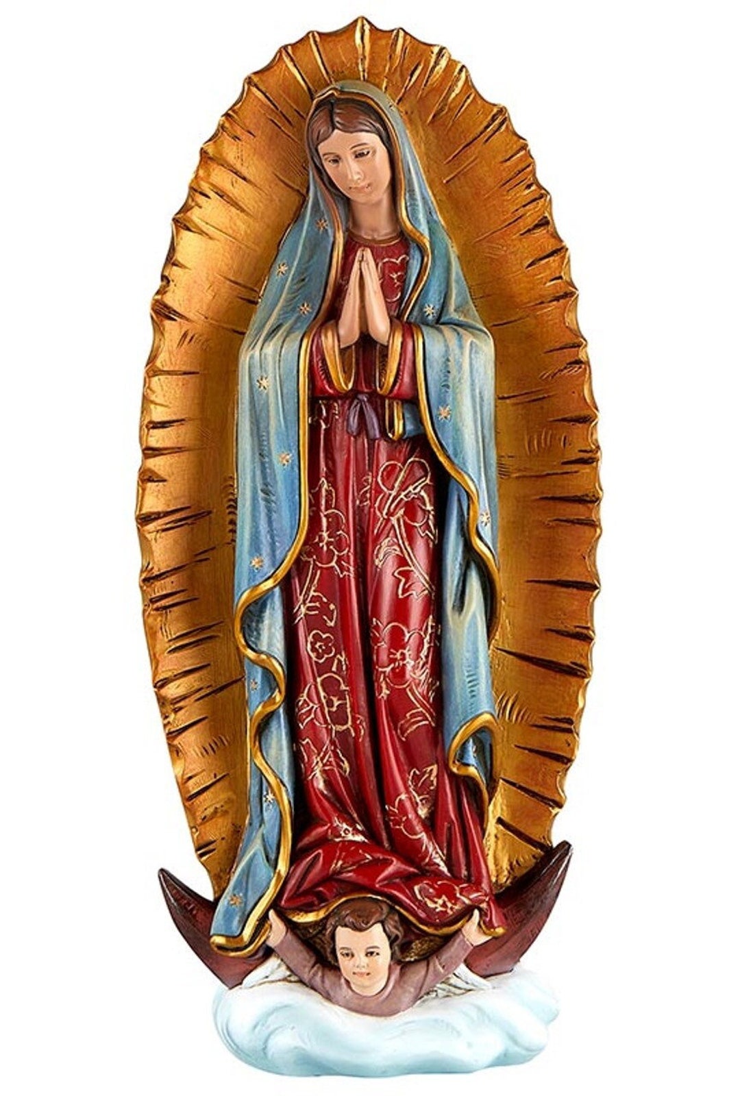 Our Lady of Guadalupe 12 Color Statue - Etsy