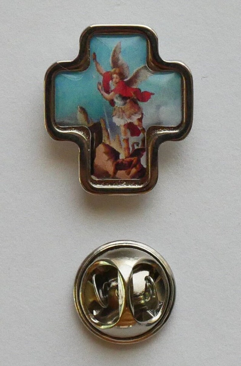 Saint Michael 5/8 Lapel Pin - Etsy