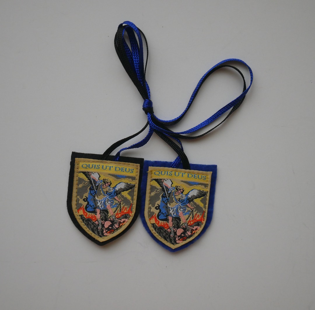 Saint Michael Color Woven Scapular - Etsy