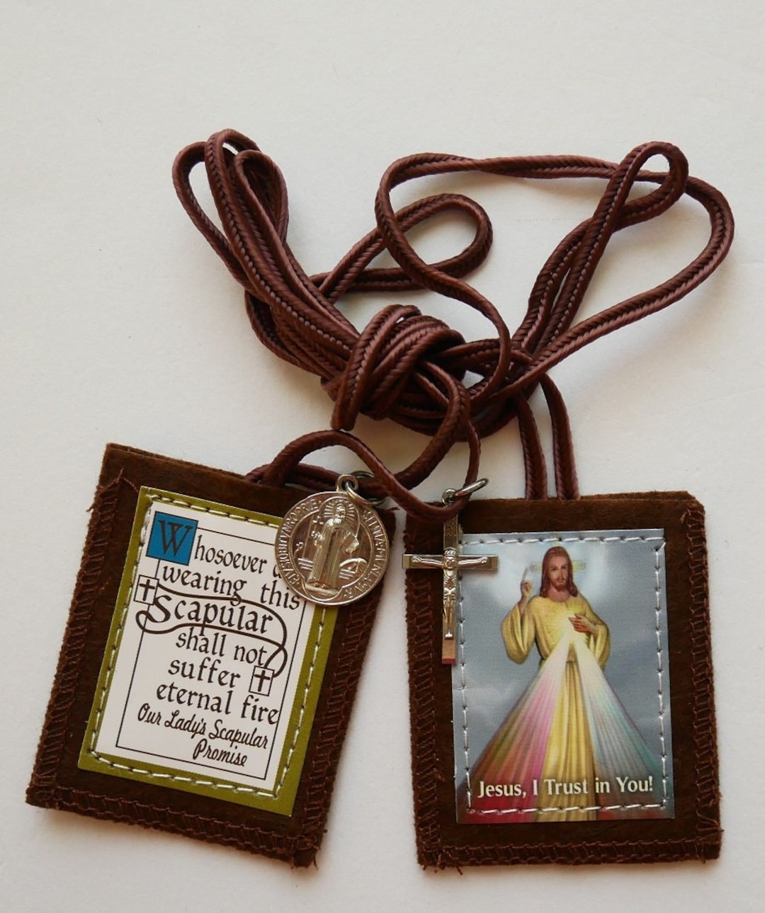 Divine Mercy Felt Fabric Scapular - Etsy