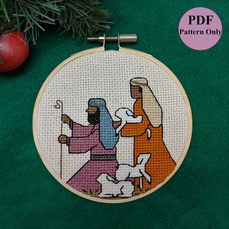 Nativity Set - Cross Stitch (4 Patterns) - Etsy