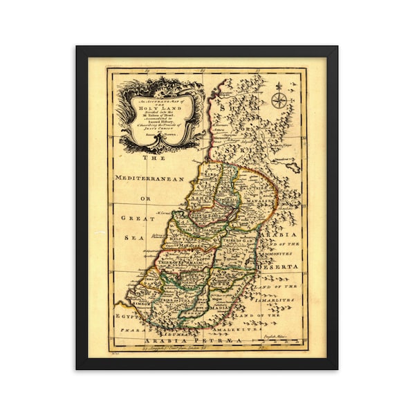 Old Map of Jesus - Etsy