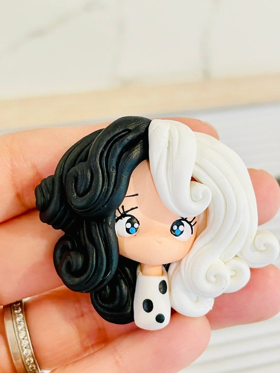Dalmation Villain Inspired Clay for Hair Bow Center - Etsy