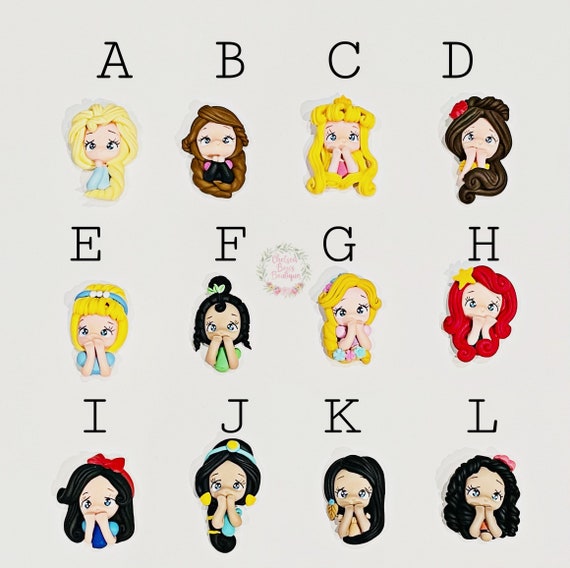Disney Princess Head Inspired Clay for Bows - Etsy