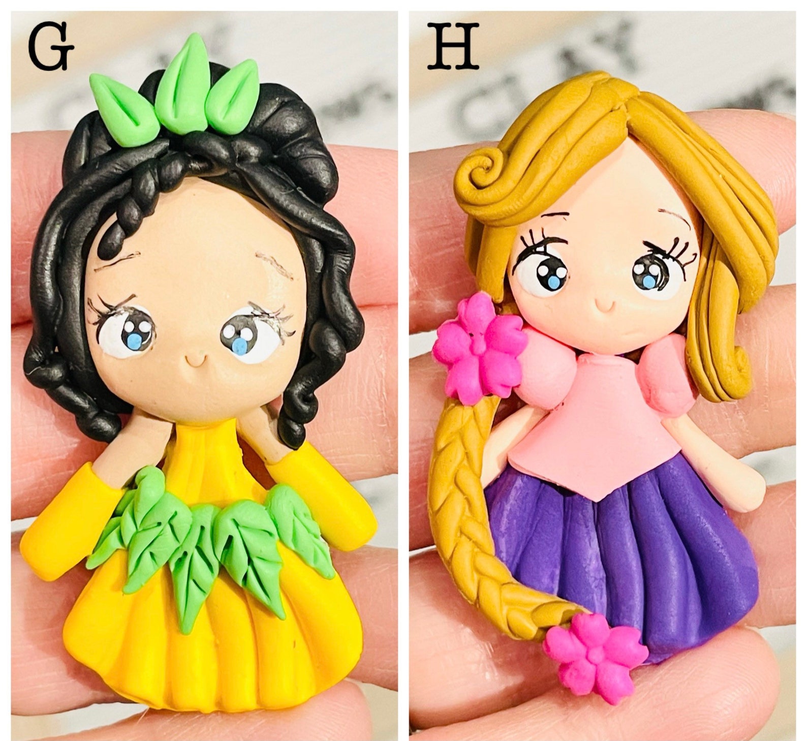 Disney Princess inspired clay for bows | Etsy