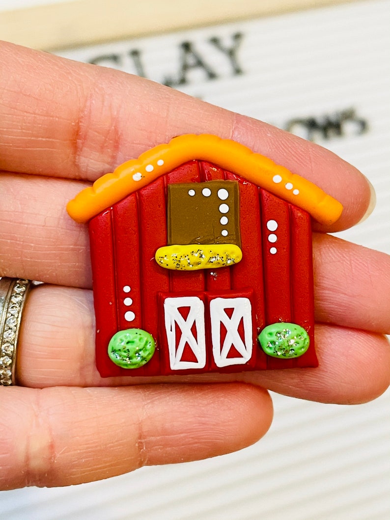 Farm Animals & Barn Inspired Clay for Hair Bow Center - Etsy