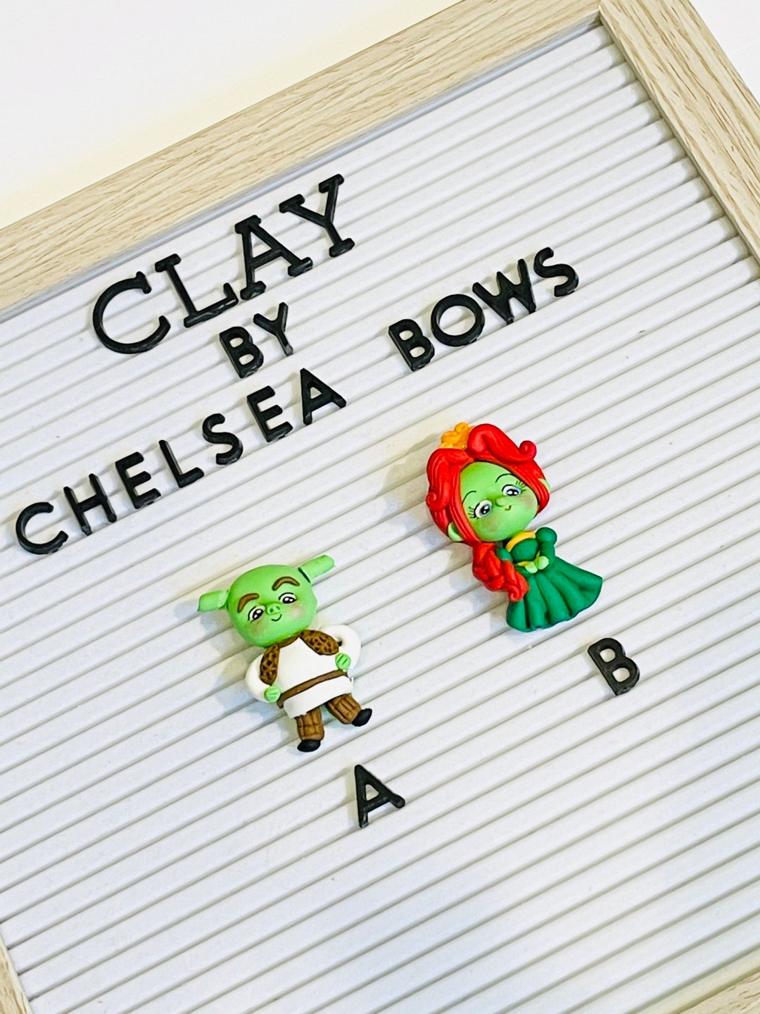 Green Ogre Character Clay Inspired for Hair Bow Center - Etsy