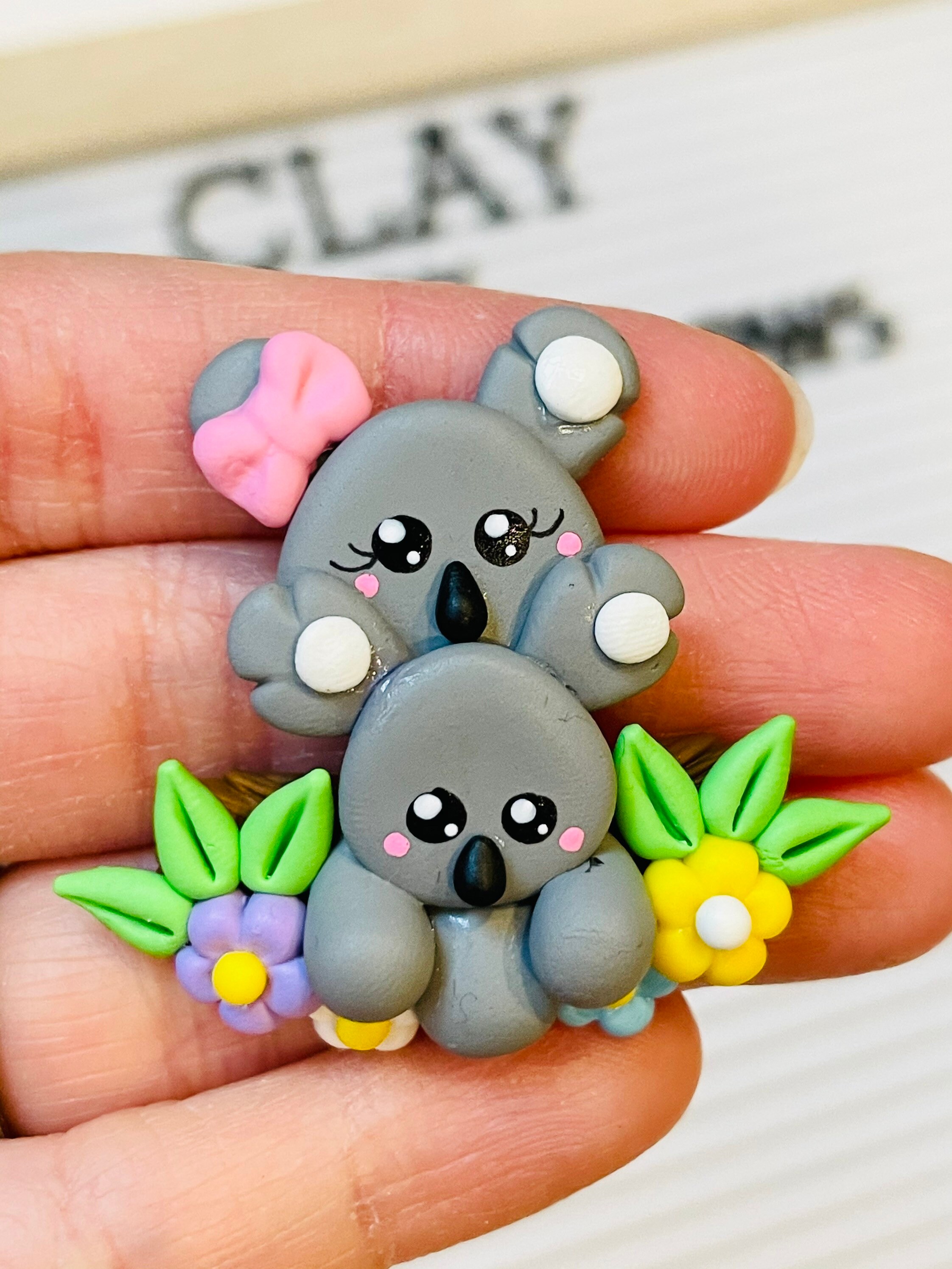 Cute Animals Inspired Clay for hair bow center | Etsy