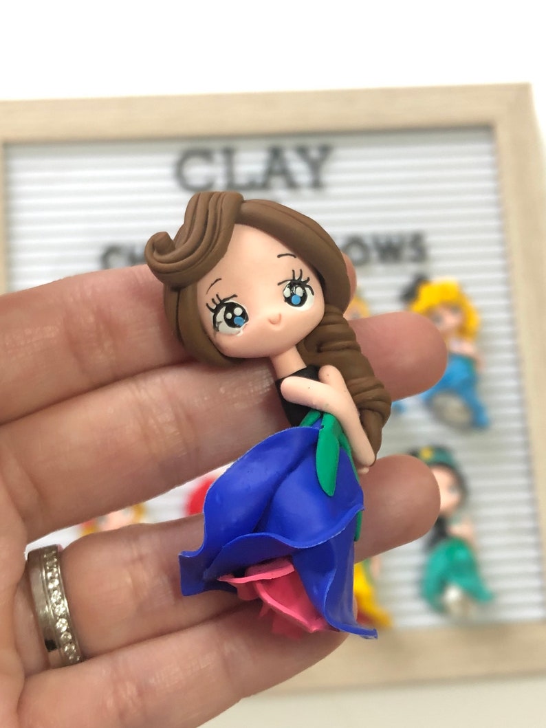 Princesses Roses Disney inspired clay for bows | Etsy