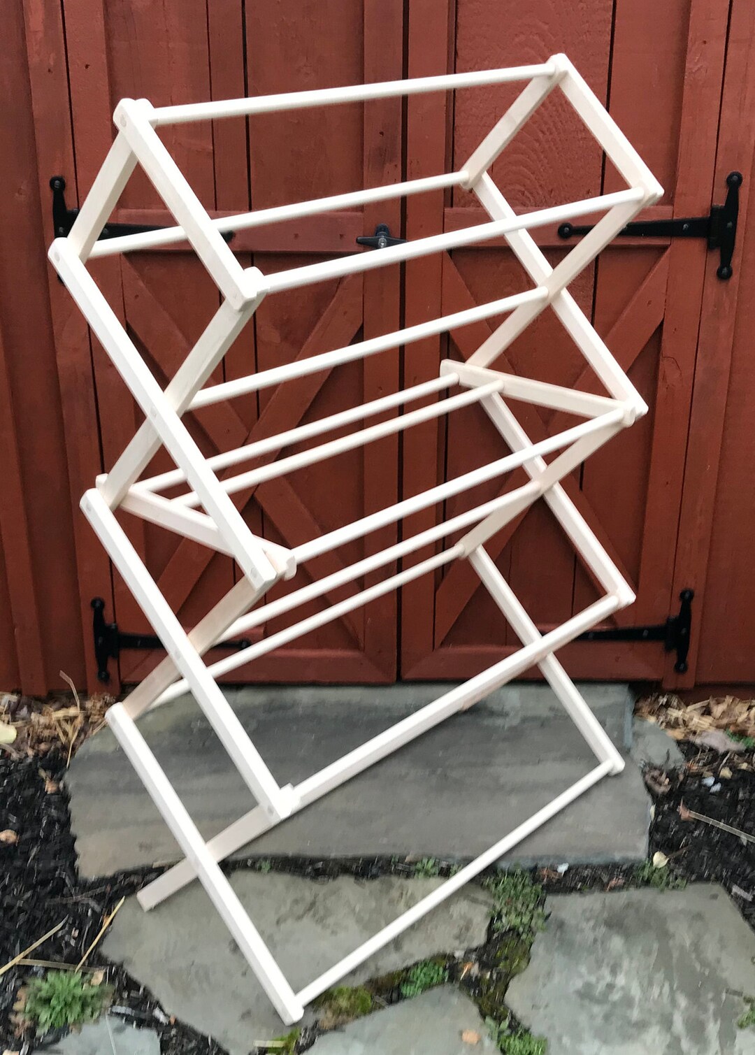Maple Wood Laundry Drying Rack: Amish Made, Folds for Storage - Etsy