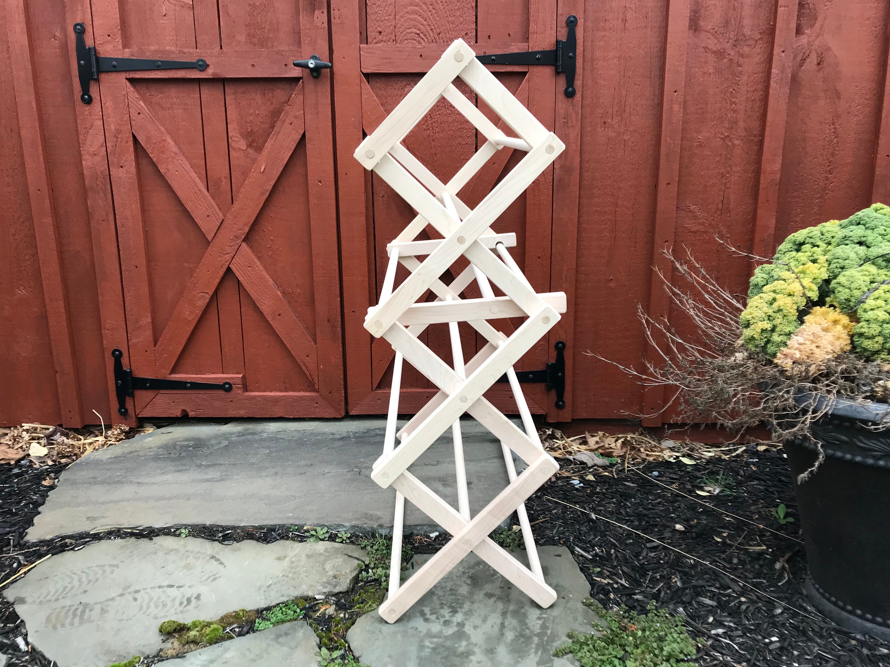 Maple Wood Laundry Drying Rack, Amish Made, 30" Wide - Etsy