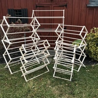 Wall Mount Clothes Drying Rack, Wooden Ladder Mount Holds 250 Lbs Amish ...