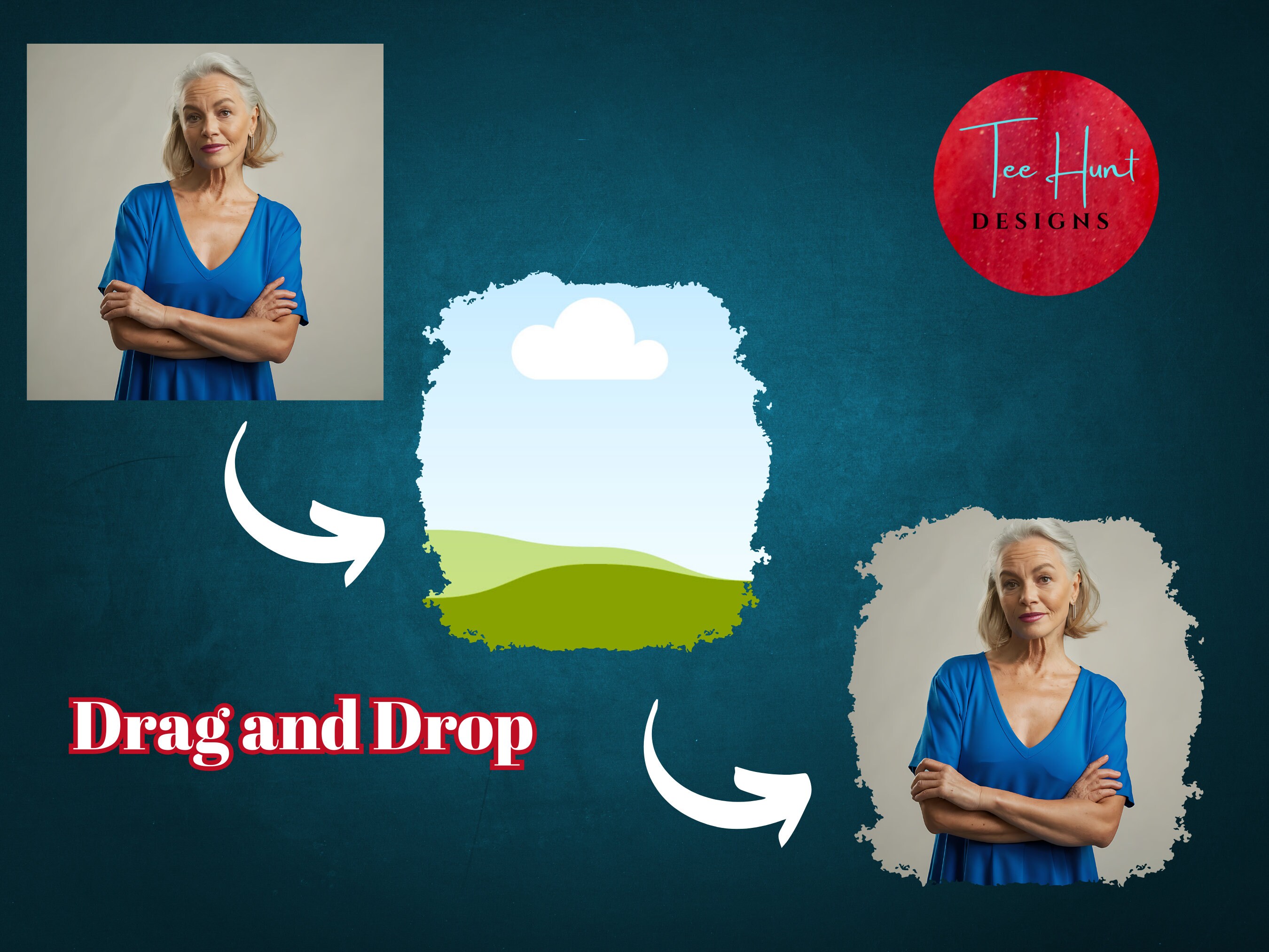 Canva Frames Templates, Distressed Square Frame Bundle, Customizable ...