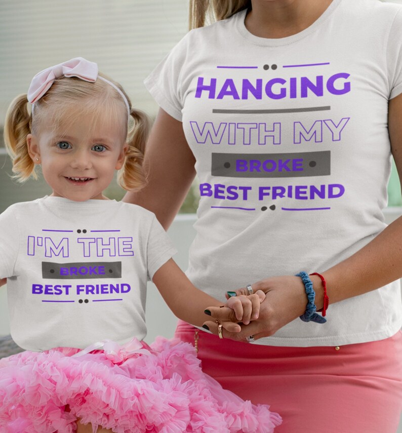 Hanging With My Broke Best Friend Svg Mother Daughter Svg - Etsy