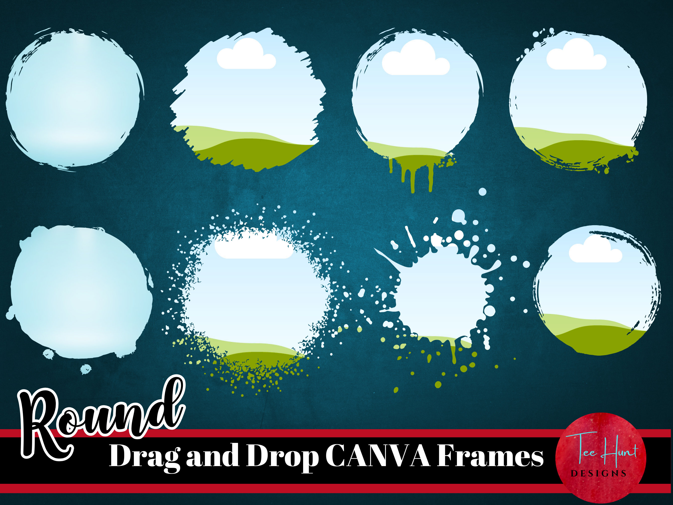 Canva Frames Templates, Frames Bundle, Customizable Canva Fames, Canva ...
