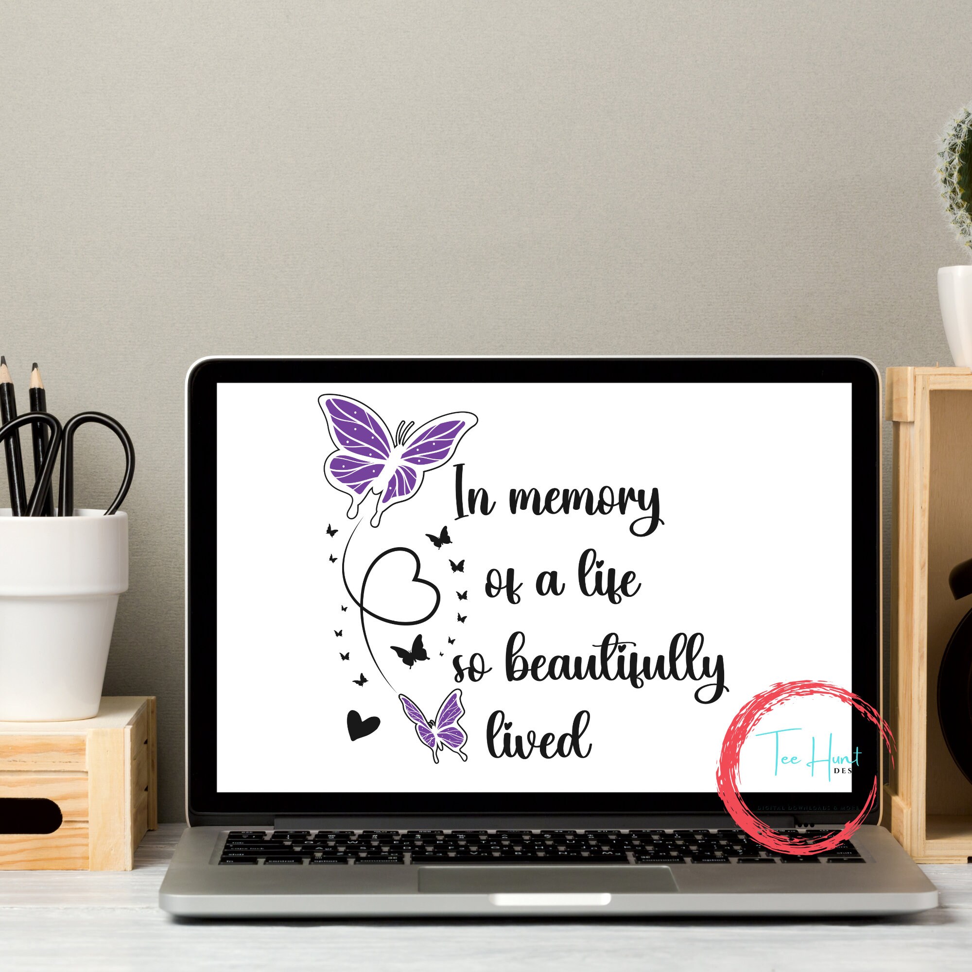 Memorial Svg, in Memory of Svg, Life Beautifully Lived, in Memory of ...