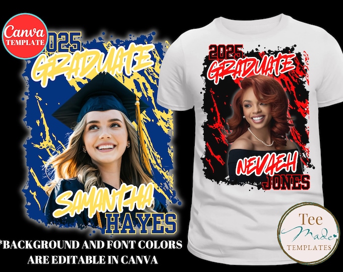 Graduation Shirt Design, 2025 Graduate, Custom Graduate Shirt With ...