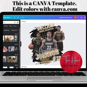 Basketball Tshirt Design, Canva Template, Editable Gameday Tshirt ...