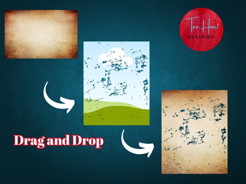 Canva Frames Templates, Grunge Square Frame Bundle, Customizable Canva ...