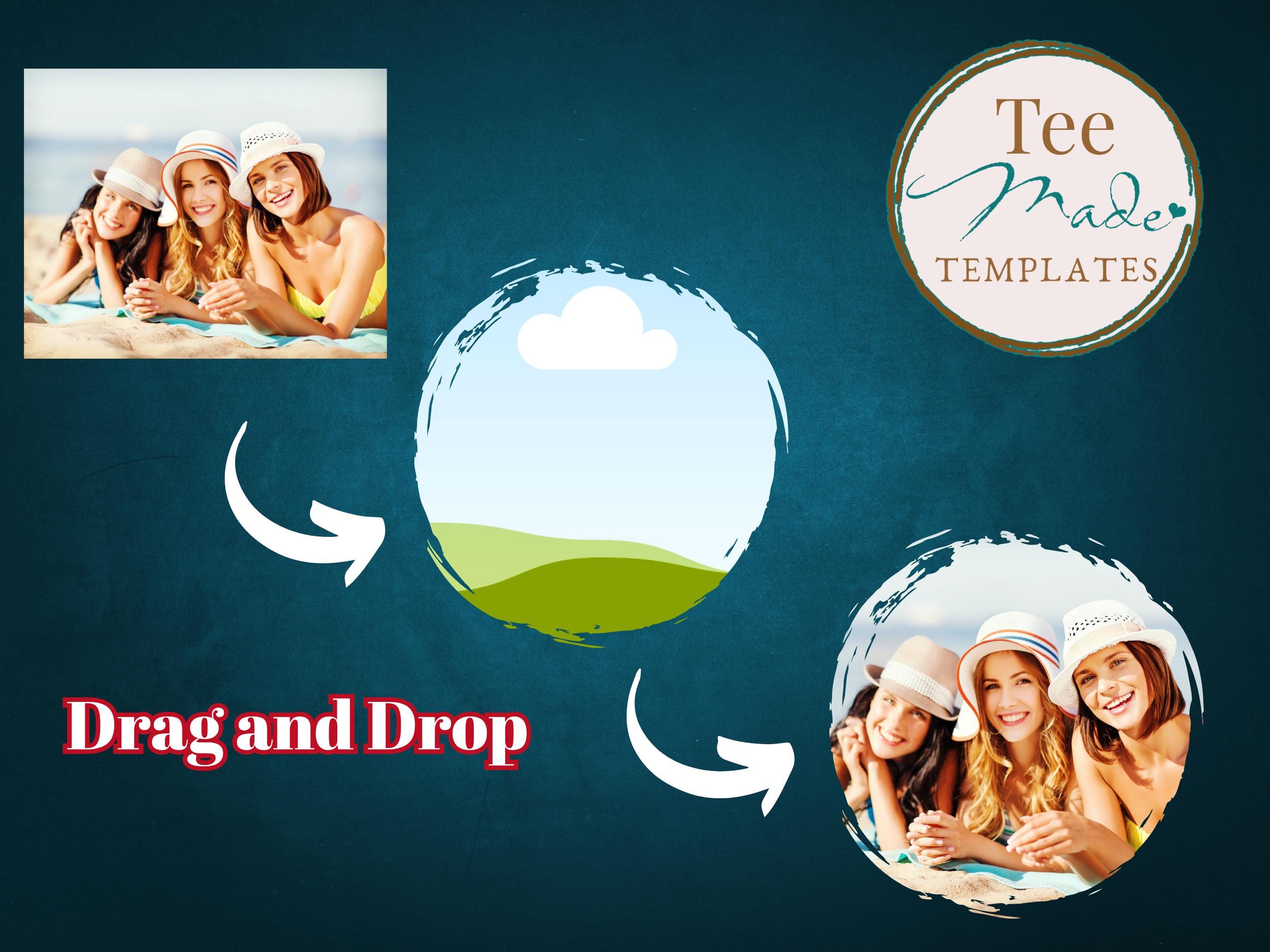 Canva Frames Templates Round, Distressed Square Frame 2 Pack ...