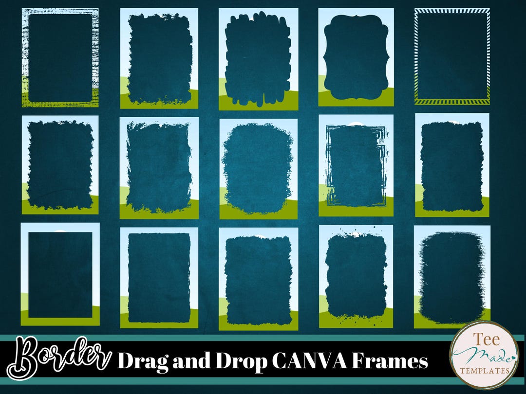 Customizable Canva Frames - Grunge and Soften Edges of Photos - Easy ...