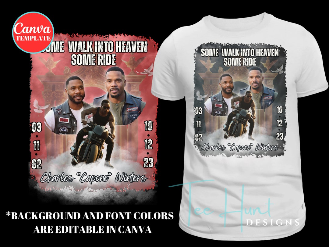 Memorial Tshirt for Biker, Funeral Shirt for Fallen Motorcycle Rider ...