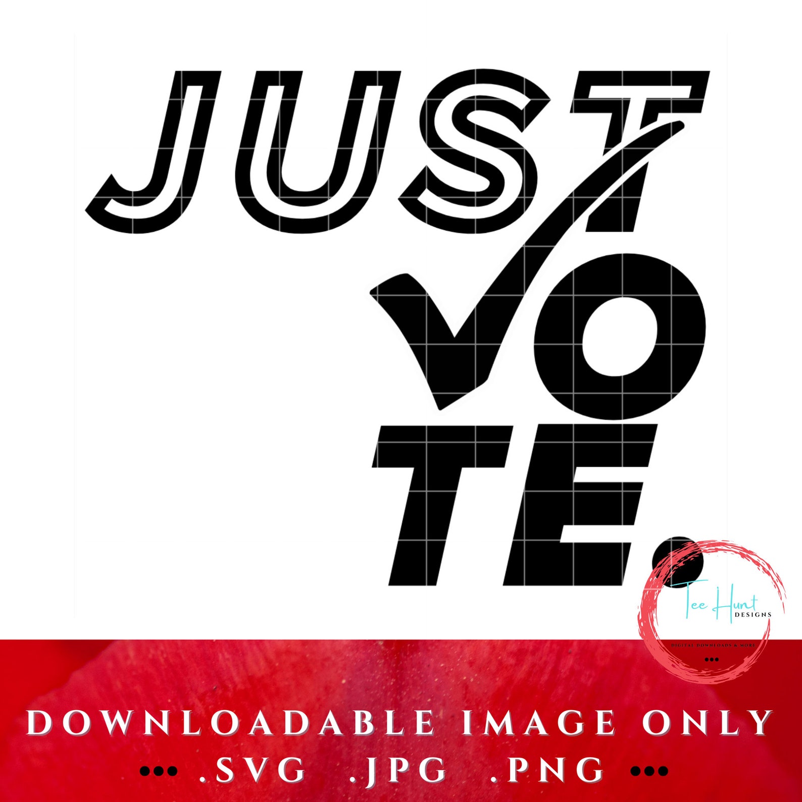 Just Vote Svg, Vote Check Mark Svg, Election Day Shirt, Right to Vote ...