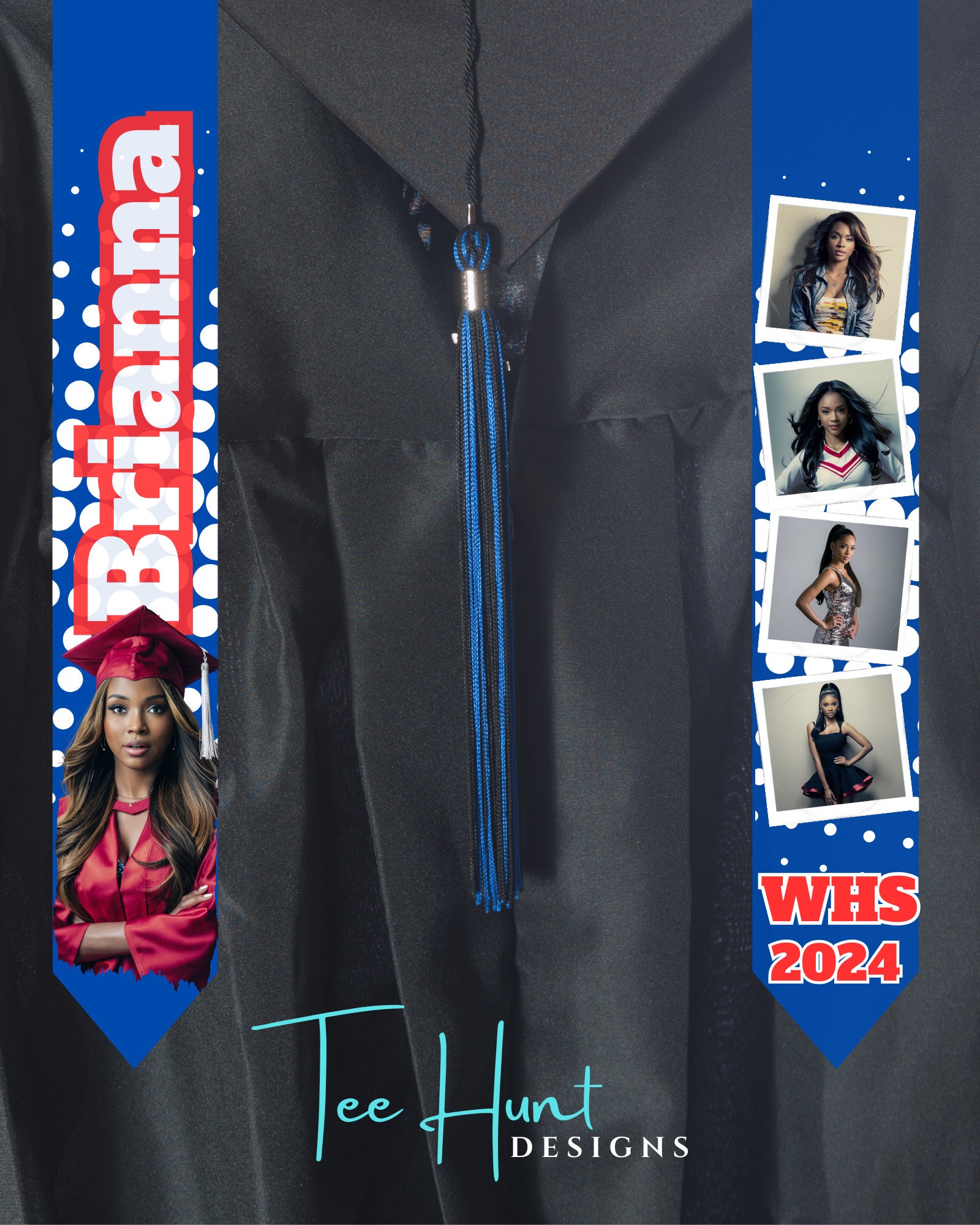 Graduation Stole Template, Custom Graduate Stole, Graduation Sash ...
