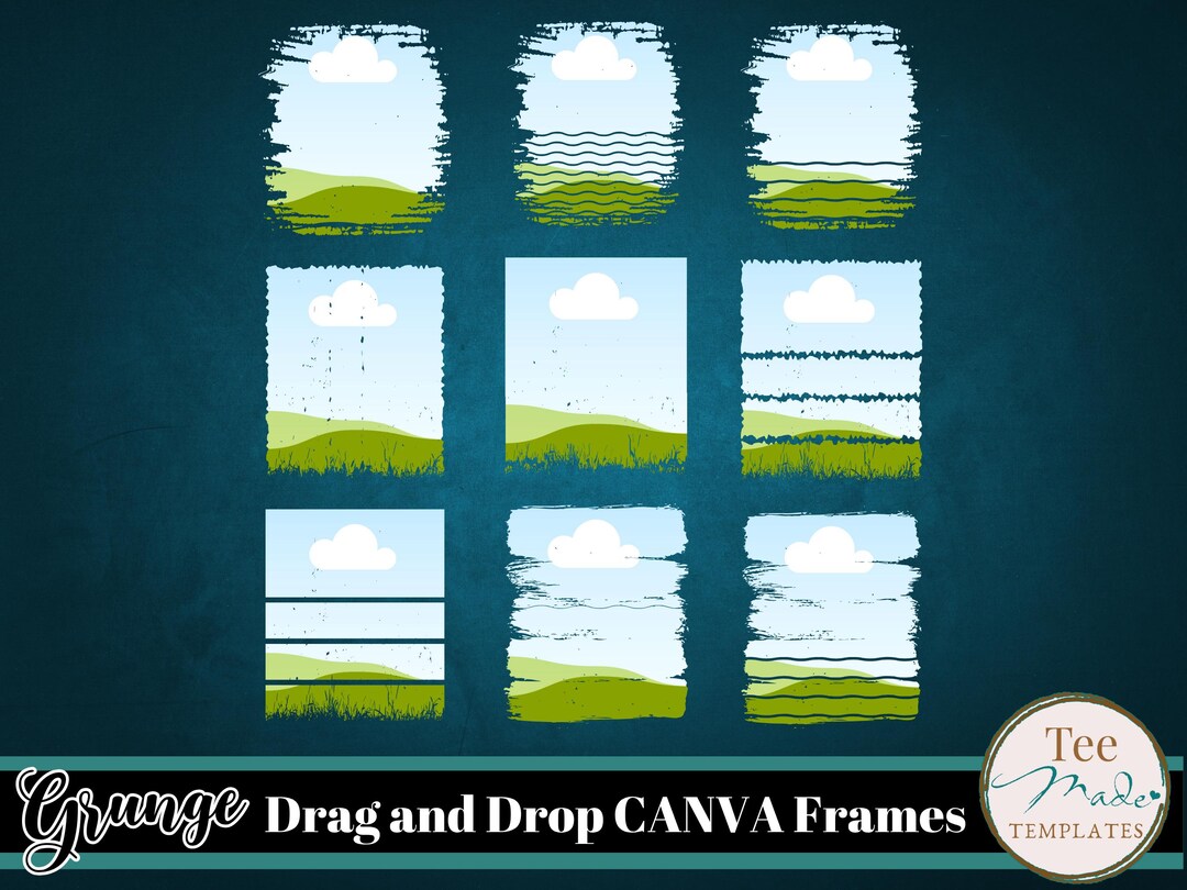 Canva Templates, Canva Frames Bundle, Personalized Fames for Canva ...